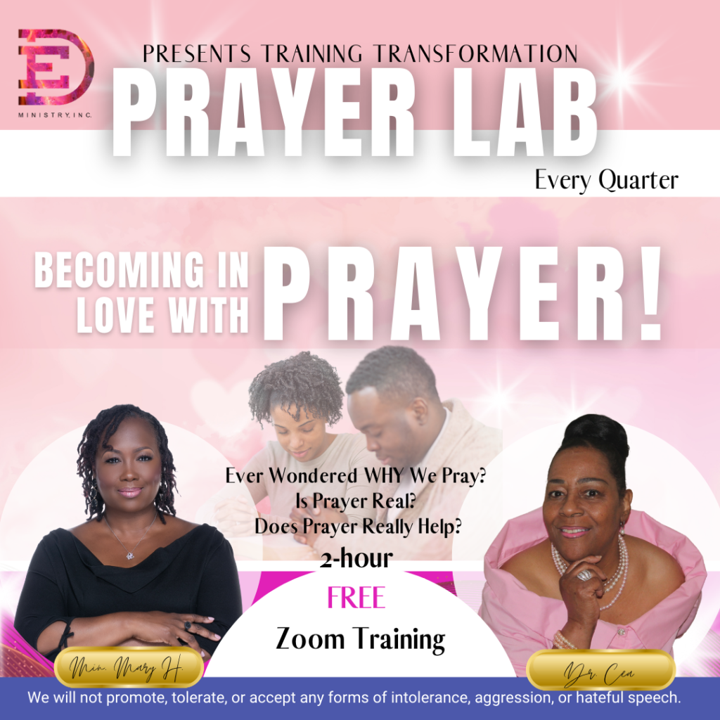 Training Transformational Prayer Lab - Divine Exchange Ministry, Inc.